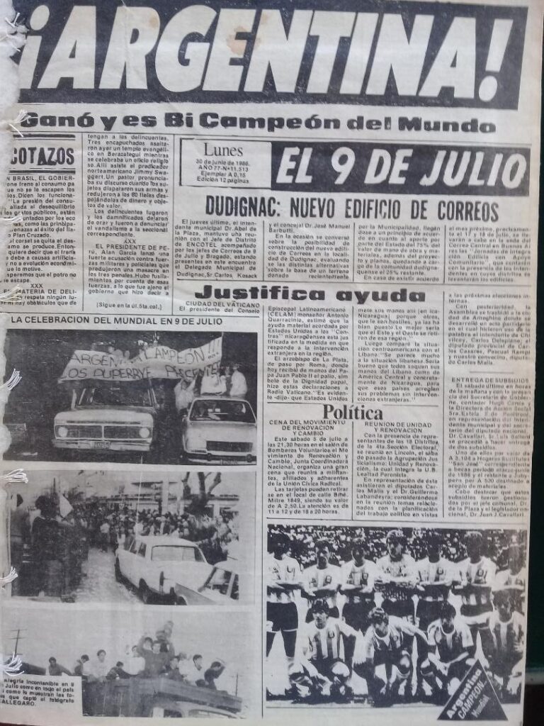 Argentina Campeón, como en el ’78 y en el ’86 | Diario El 9 de Julio